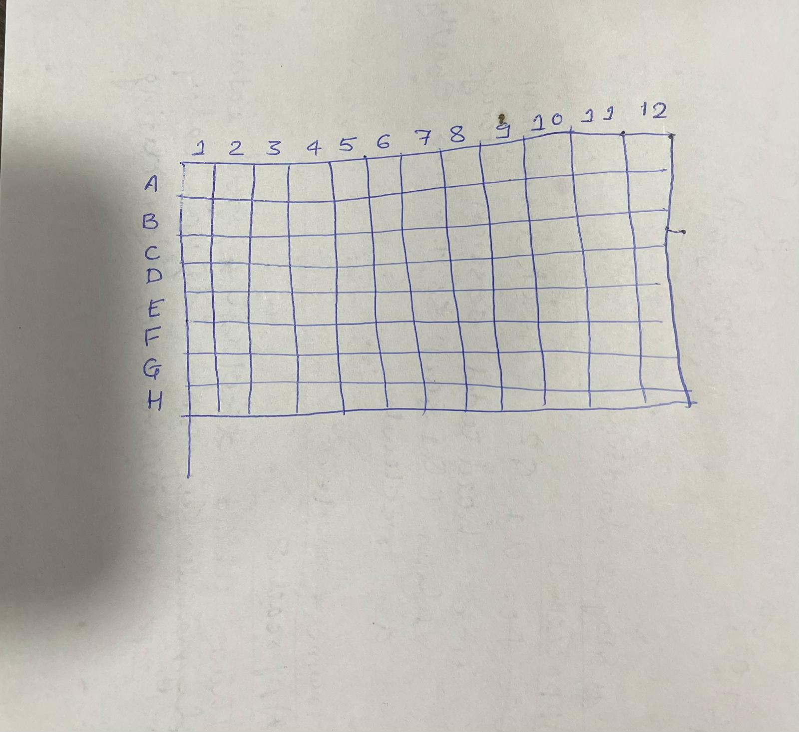 Making equal squares and putting alphabets and numbers outside - HTML ...