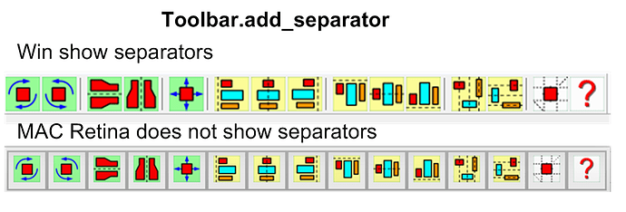 Mac retina display doesn't show toolbar separators - Ruby API - SketchUp Community