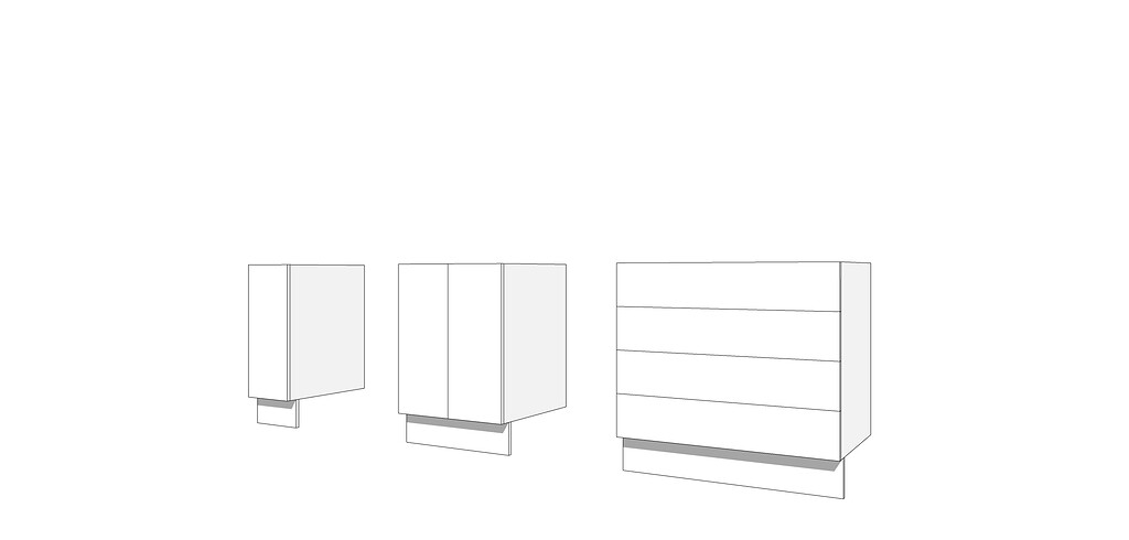 Global Kitchen Cabinet Handles - Dynamic Components - SketchUp Community