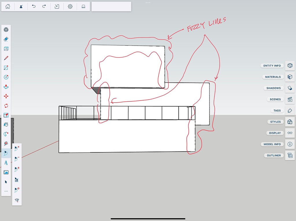 Fuzzy Lines - SketchUp for iPad - SketchUp Community