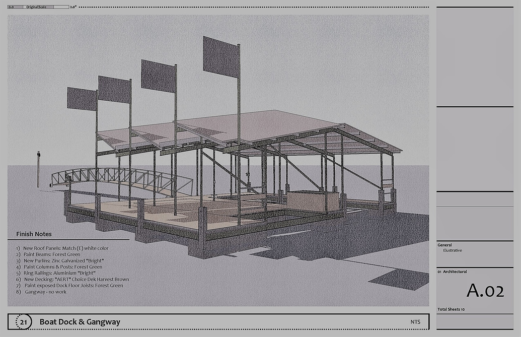 Construction Drawings - Boat Dock - Gallery - SketchUp Community