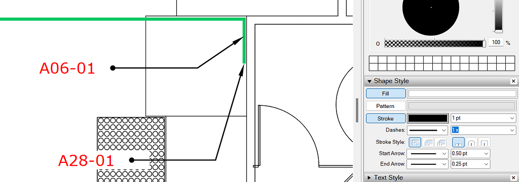 Stroke not showing border with Label tool - LayOut - SketchUp Community Stroke not showing border with Label tool - LayOut - SketchUp Community