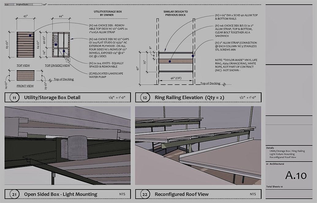 Construction Drawings - Boat Dock - Gallery - SketchUp Community