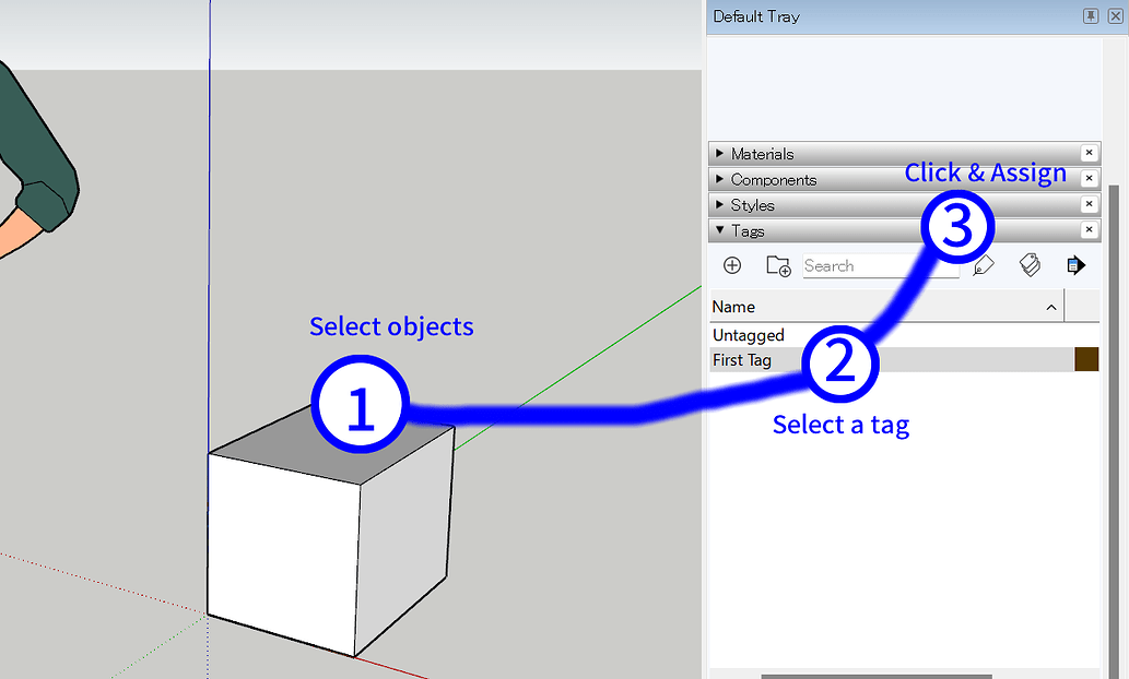 Insert objects into a Tag - SketchUp - SketchUp Community