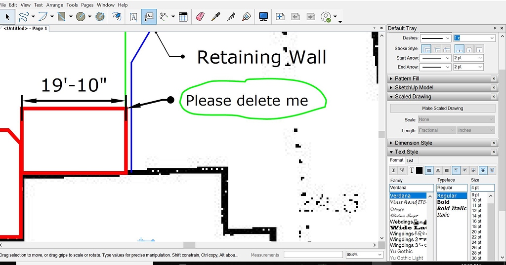 Remove Extension Lines Layout Sketchup Community