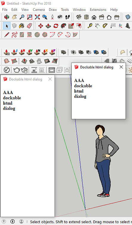 Dockable html dialog - Ruby API - SketchUp Community