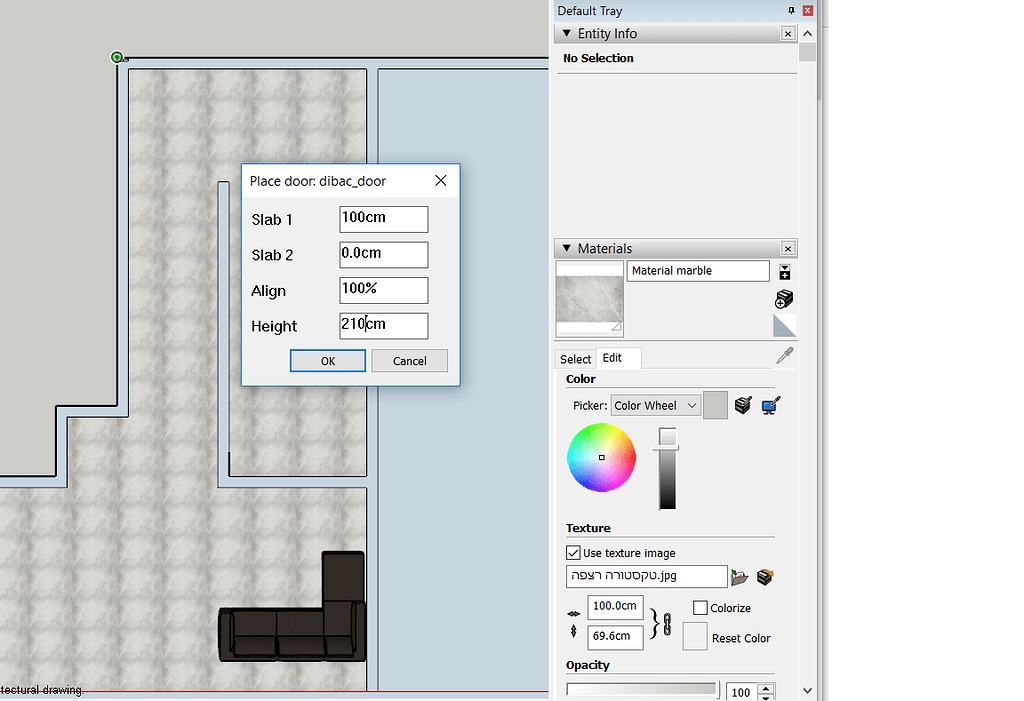 Insert door with dibac - Extensions - SketchUp Community