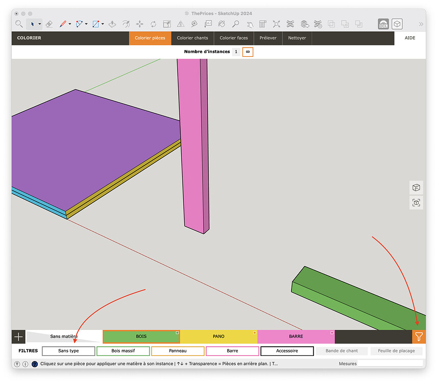OpenCutList Paint parts - Extensions - SketchUp Community