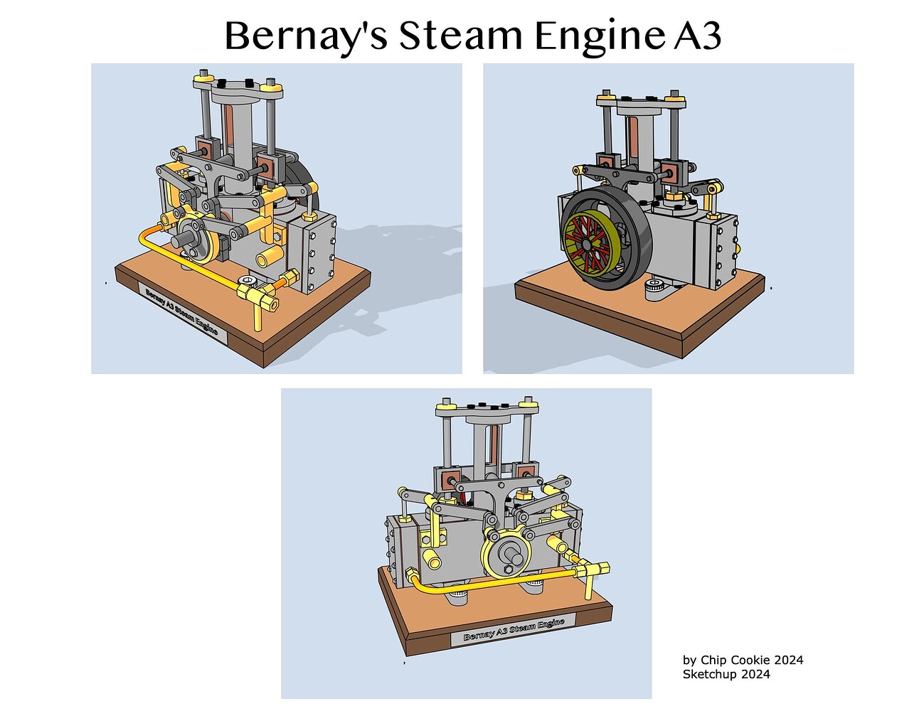 An interesting steam engine design - Gallery - SketchUp Community