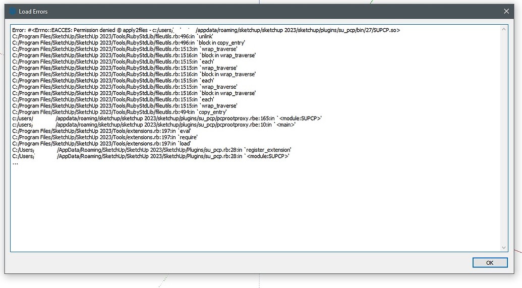 Extensionerror Extensions Sketchup Community