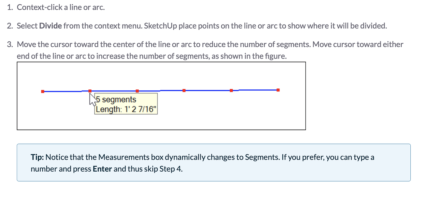 Divide A Line Into Equal Parts Pro SketchUp Community