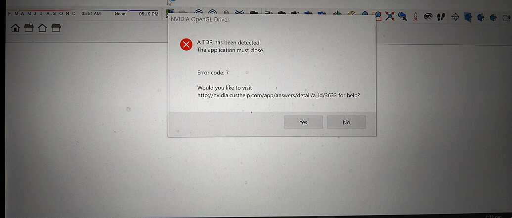 Tdr error code 7 - Pro - SketchUp Community