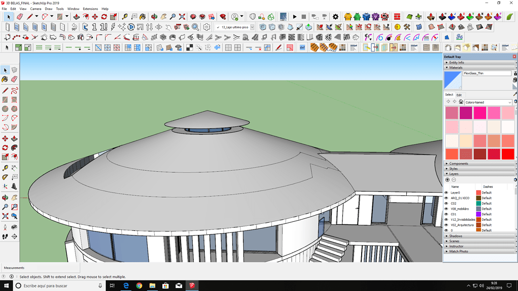 Roof tiles in a circular roof - Pro - SketchUp Community