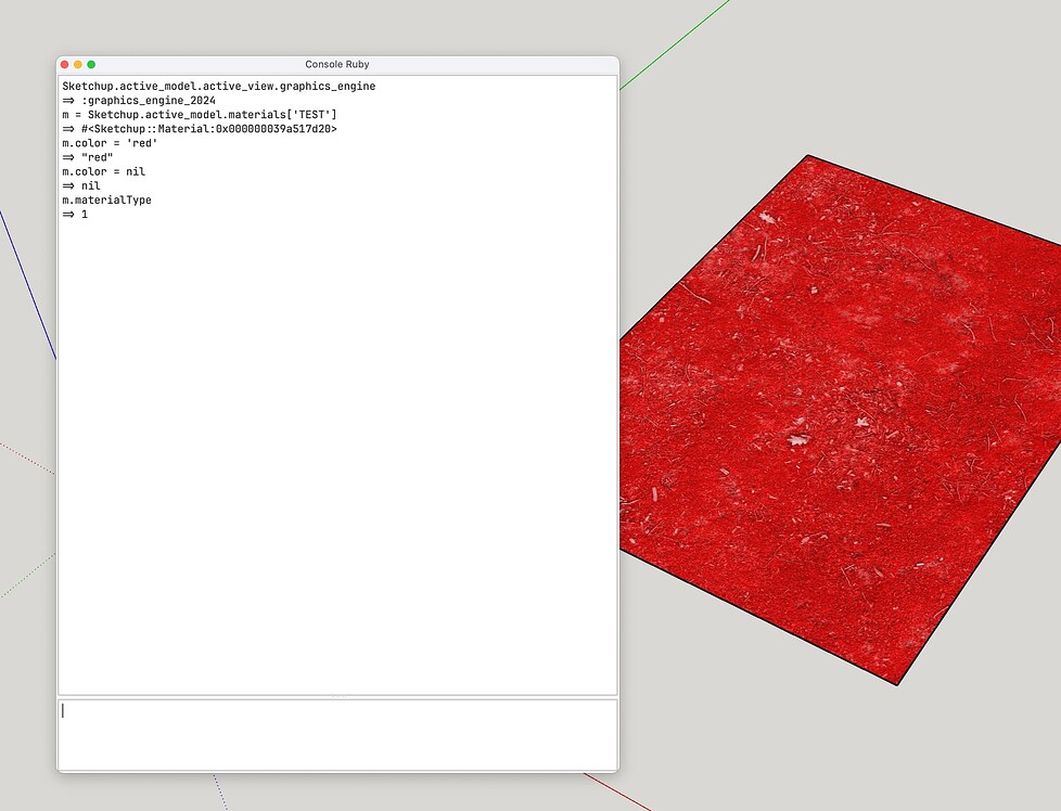 How to reset Colorized Textured Material color on SU 2025? - Ruby API - SketchUp Community