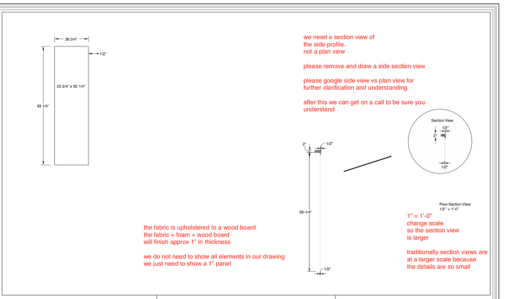 Side Section View of a panel - LayOut - SketchUp Community