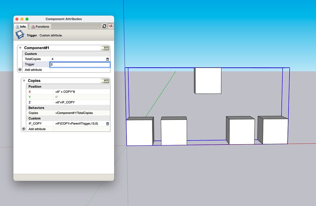 Using COPY number in an IF statement - Dynamic Components - SketchUp Community