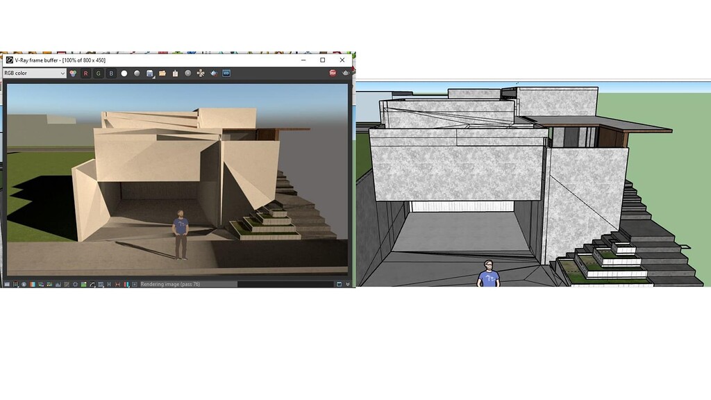 Textures on the vray render are all over the place - V-Ray for SketchUp ...