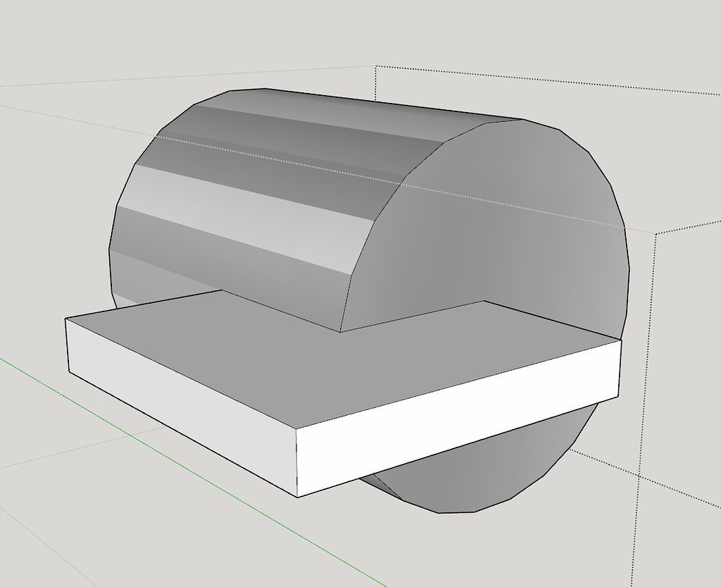 Problem Erasing Part Of Object With Intersect Faces SketchUp 