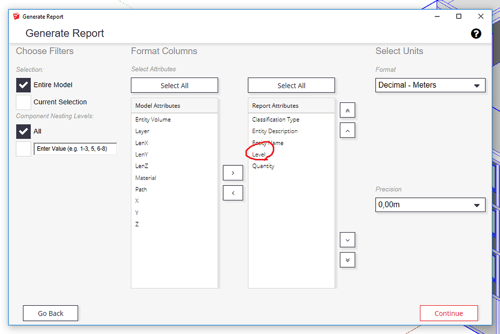 [feature Request] Generate Report Improvements Feature Requests Sketchup Community