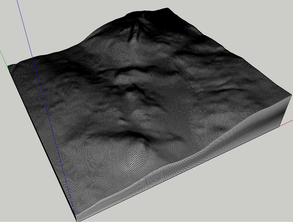 Editing Topographic STL file to include additional features eg, streams ...