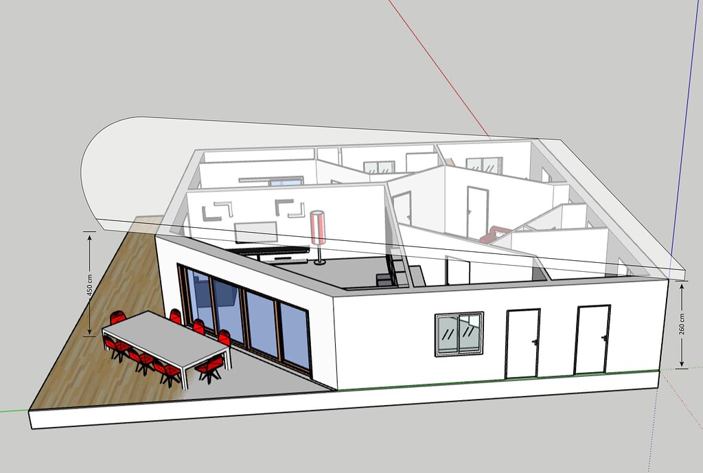 Roof construction - slope walls - SketchUp for Web - SketchUp Community