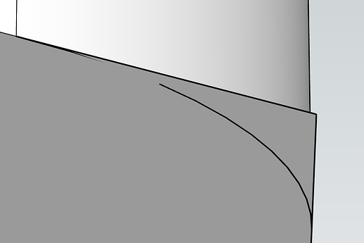 Intersection of Curved Push/Pulls with Angled Surfaces - SketchUp ... Intersection of Curved Push/Pulls with Angled Surfaces - SketchUp ...