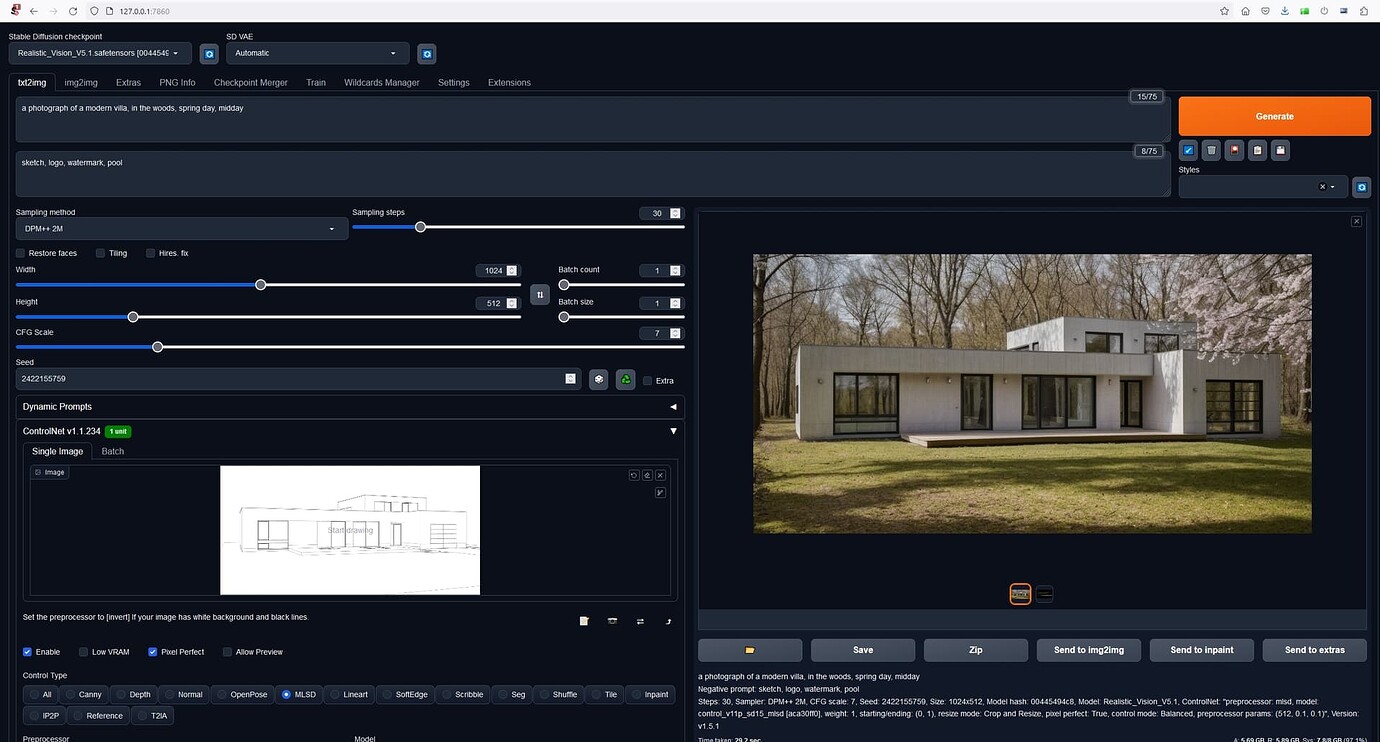 SketchUp & AI - StableDiffusion, Automatic1111, Controlnet and ...