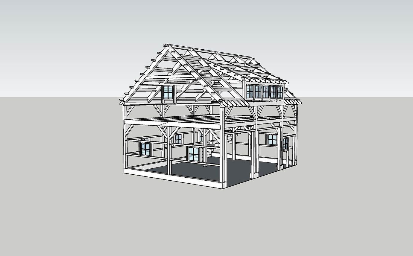 Skinning a timber frame model - Requests & Discussion - SketchUp Community