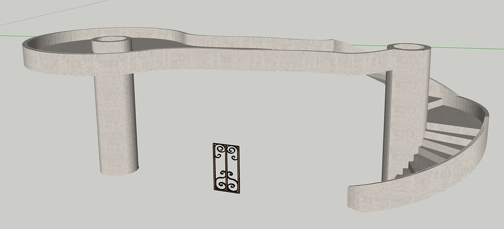 Creating a curve railing - SketchUp - SketchUp Community