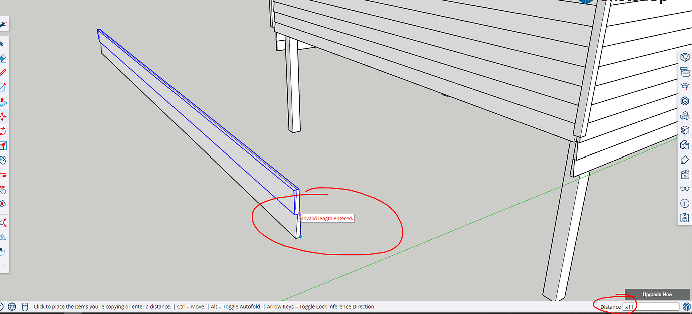 Array function in Sketchup Web - SketchUp Free - SketchUp Community