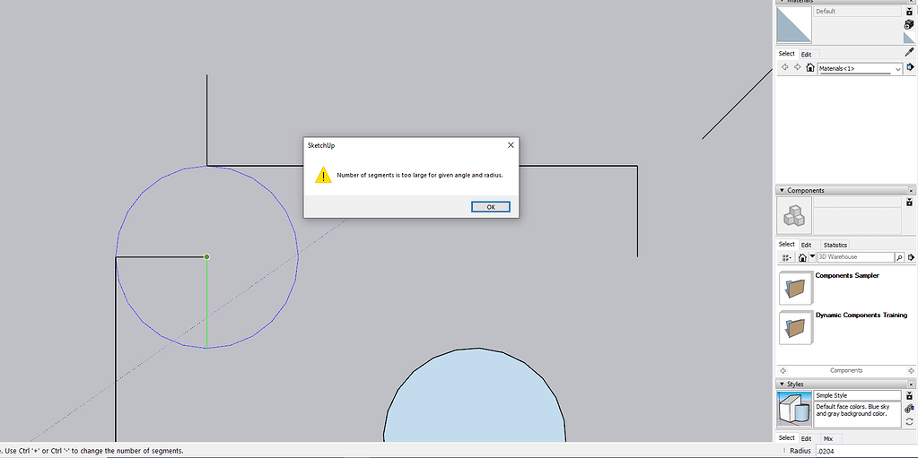 number-of-segments-to-large-for-given-angle-and-radius-sketchup