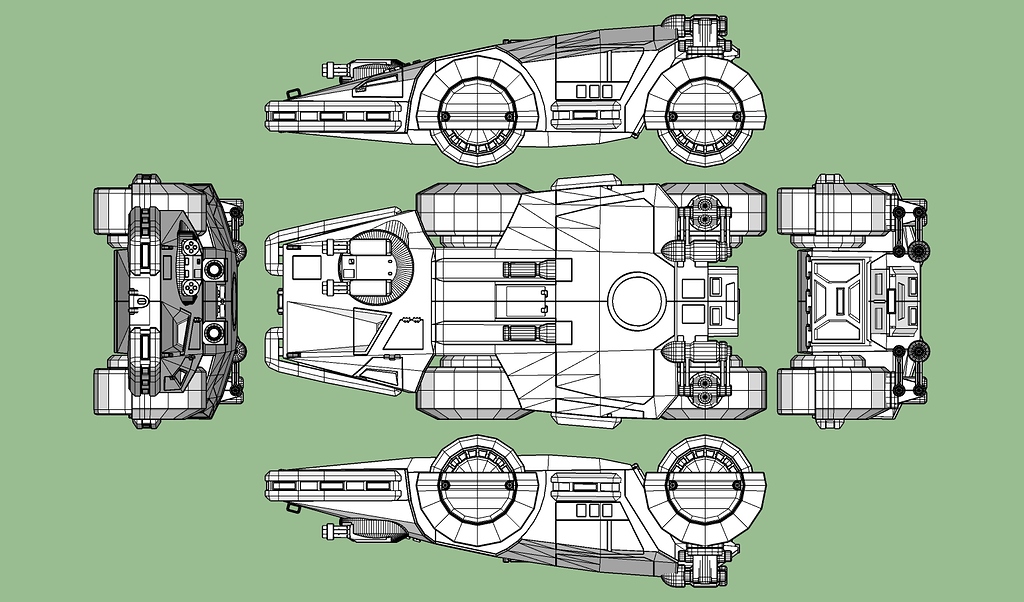 Alien APC - Ron Cobb design concept - Gallery - SketchUp Community