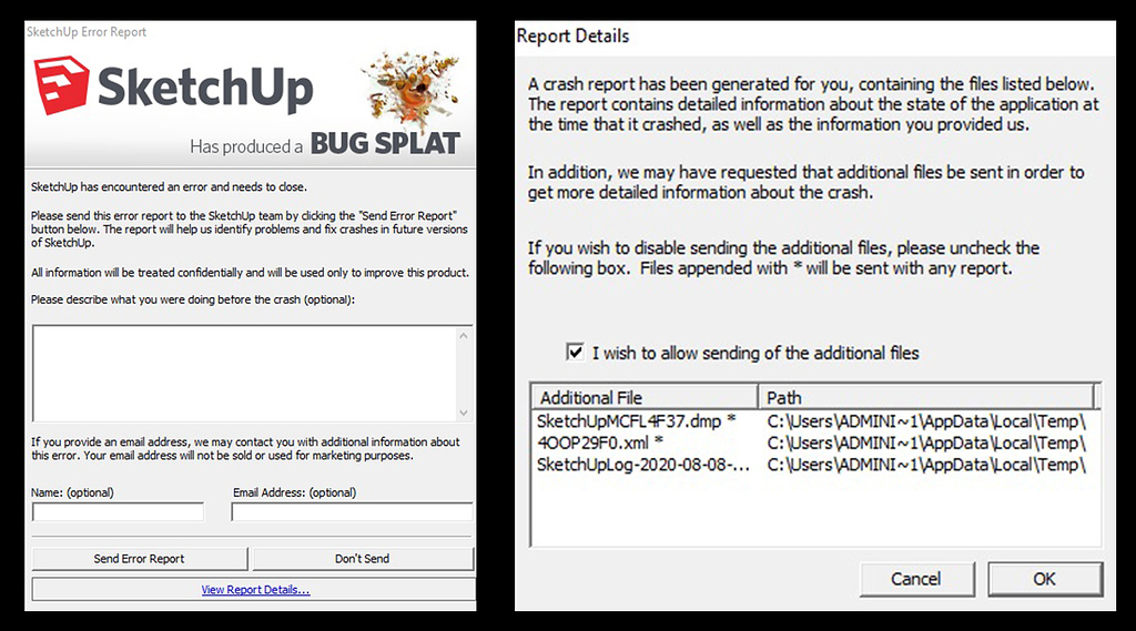 SketchUp crashes when using V-Ray - Technical Problems - SketchUp Community