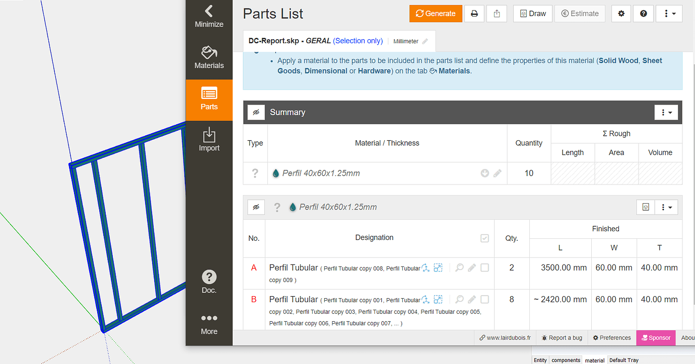 Dynamic Components Report Dynamic Components Sketchup Community