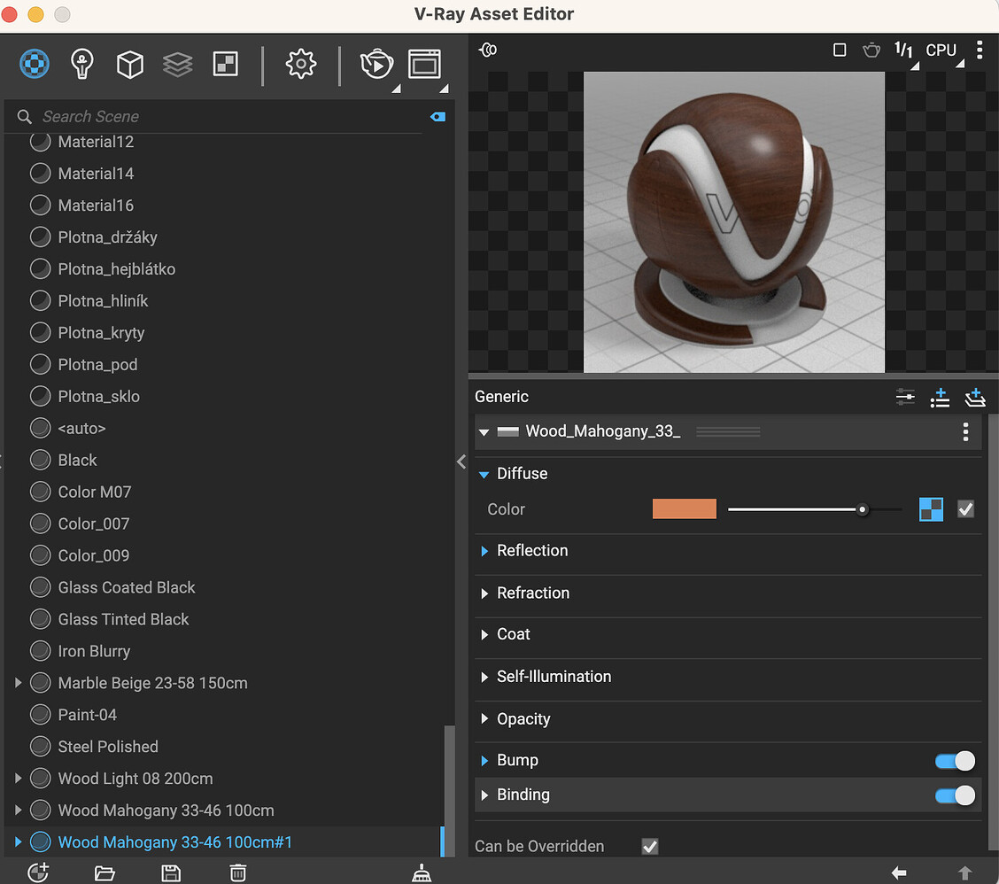 Sketchup Vray change the color of Vray material - V-Ray for SketchUp ...