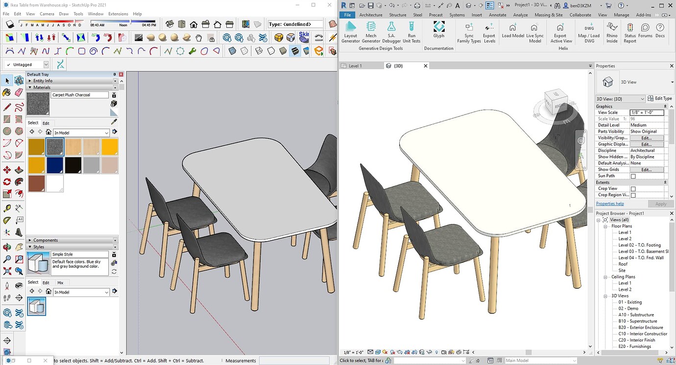 SketchUp & Revit Bidirectional Interoperability with EvolveLAB Helix - Extensions - SketchUp ...