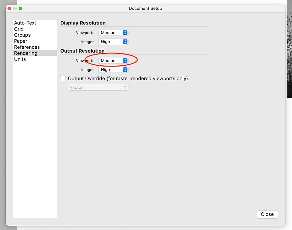 Document Setup/Rendering/Output Resolution bug - LayOut - SketchUp Community