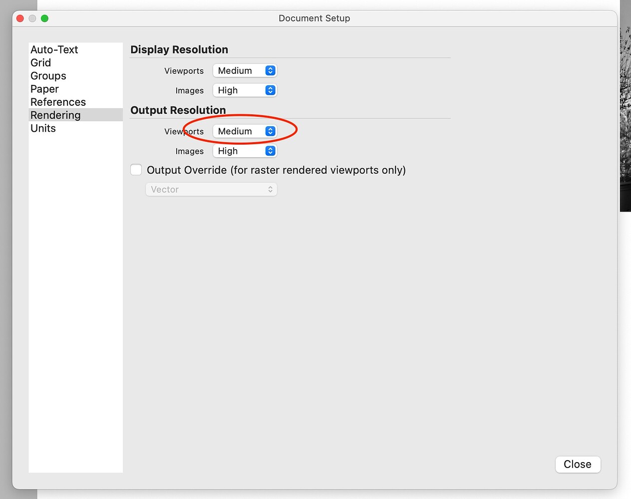 Document Setup/Rendering/Output Resolution bug - LayOut - SketchUp Community