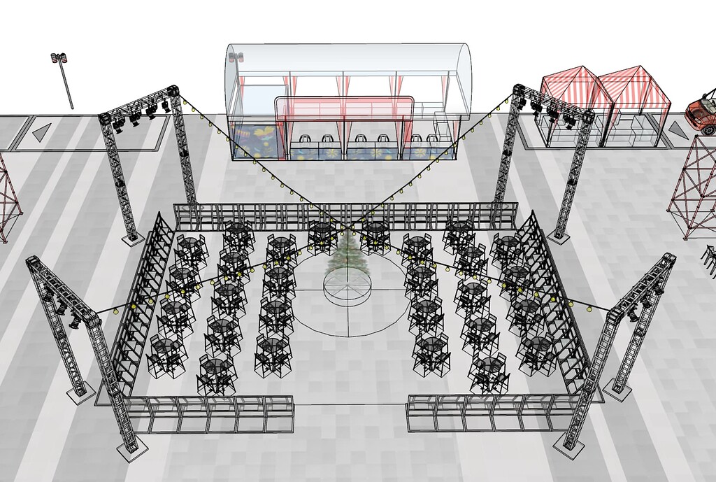 Any better way to model this "Christmas String Light"? - SketchUp ...