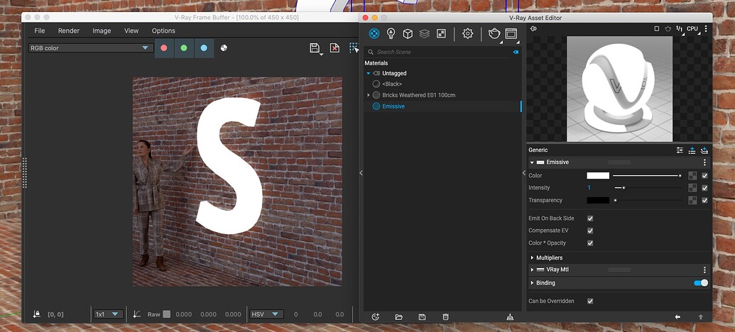 How to make shadows on corners with emissive in Vray - V-Ray for ...