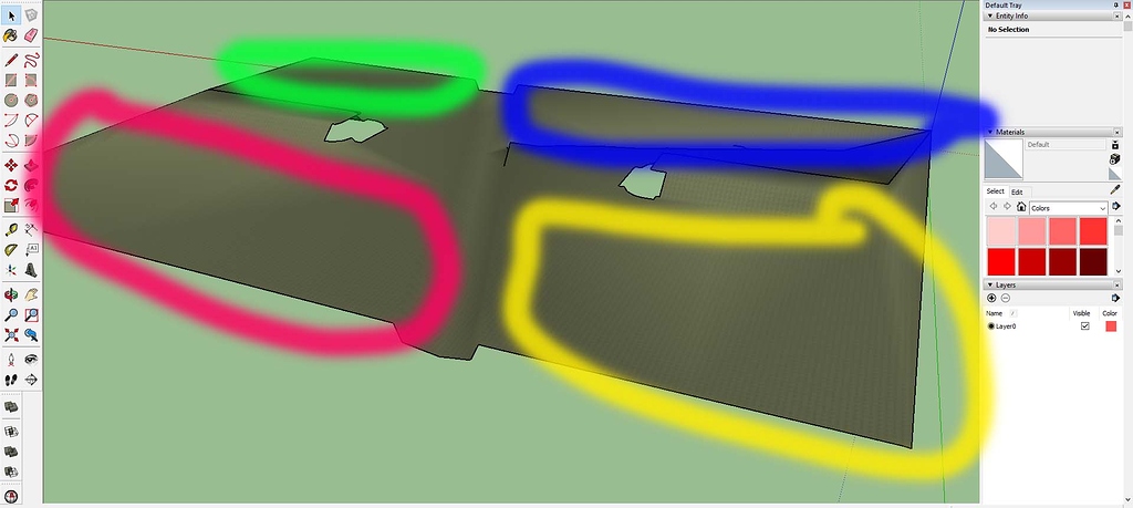 Colors onto Areas - SketchUp - SketchUp Community