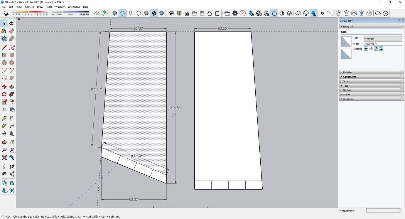 How to divide irregular area into equal parts - SketchUp - SketchUp ...
