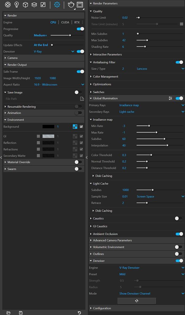 Noise and quality issues with multimatte objects in render output - V-Ray for SketchUp ...