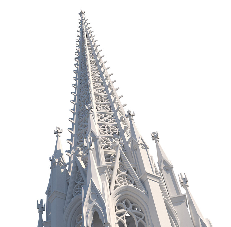 St. Nicholas Cathedral of Hamburg Reconstruction - Gallery - SketchUp ...