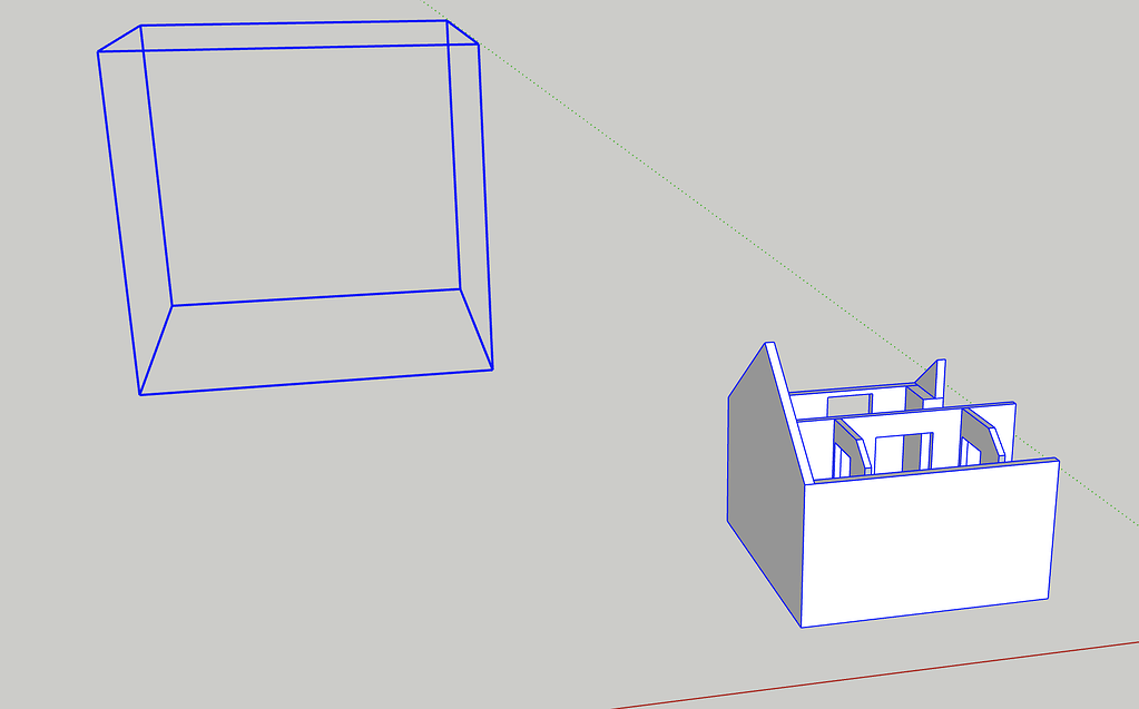 Bounding box separated from group - SketchUp for Web - SketchUp Community