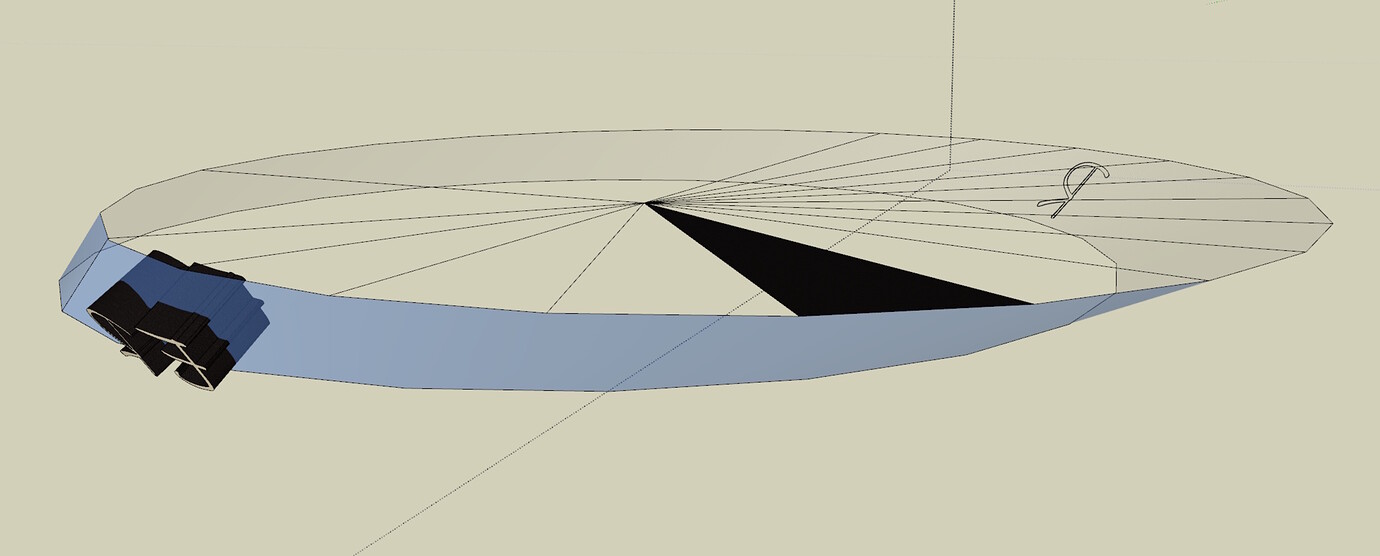 Orientation problem with lettering through diagonal offset glass panes ...