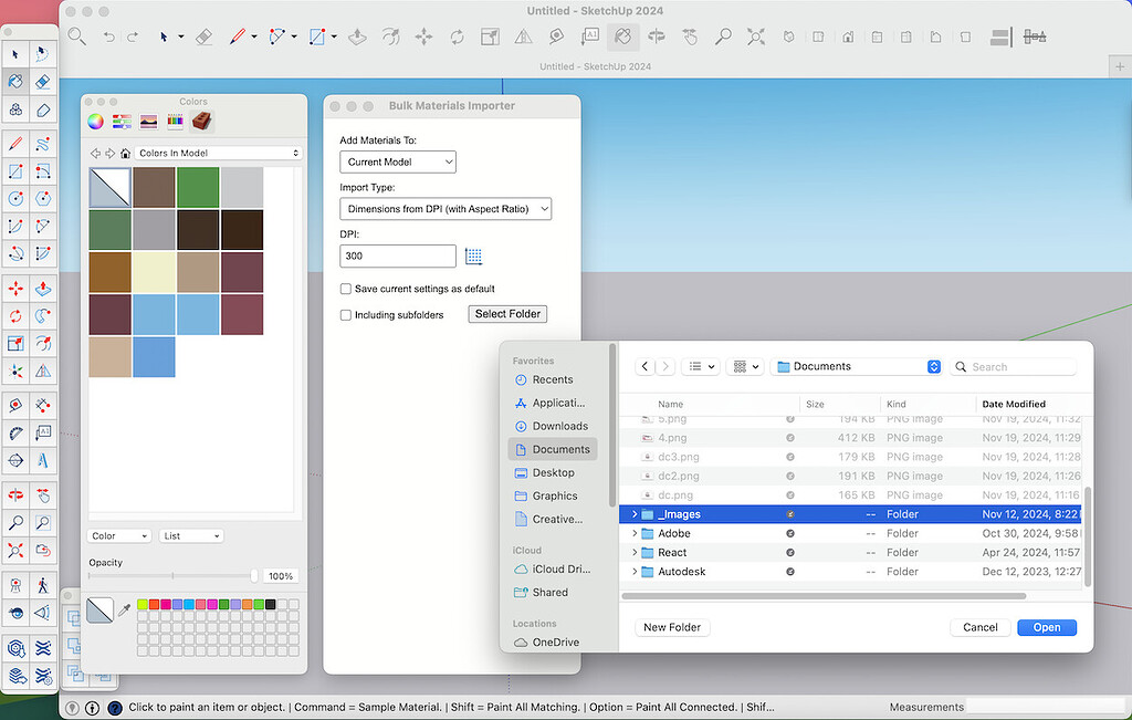 Bulk Materials & Colors Importer - Extensions - SketchUp Community