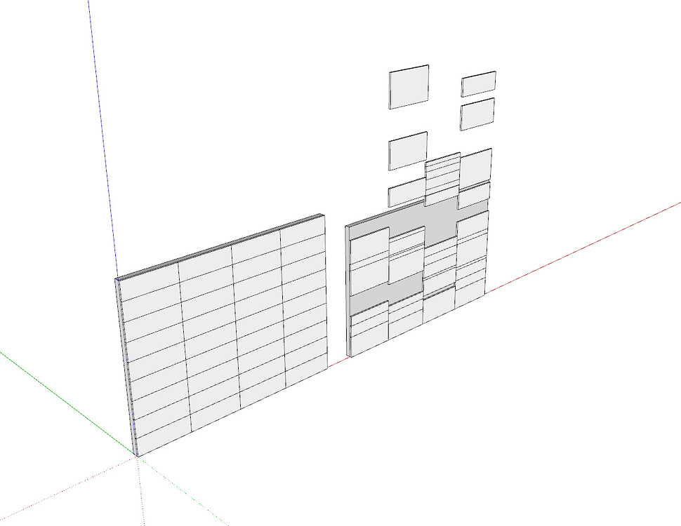 Dynamic wall cladding component with varying heights gets too...dynamic ...