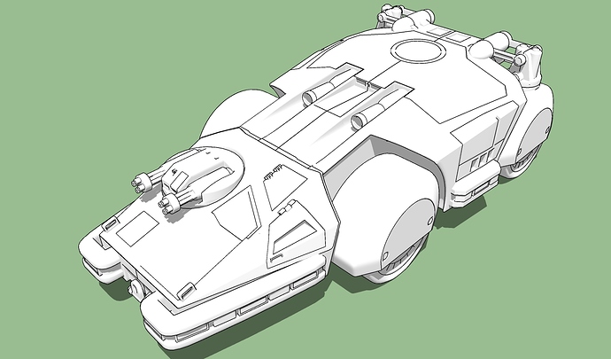 Alien APC - Ron Cobb design concept - Gallery - SketchUp Community