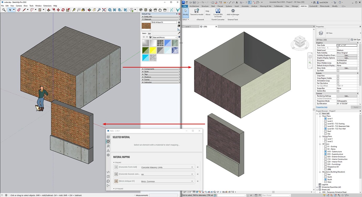 SketchUp & Revit Bidirectional Interoperability with EvolveLAB Helix - Extensions - SketchUp ...